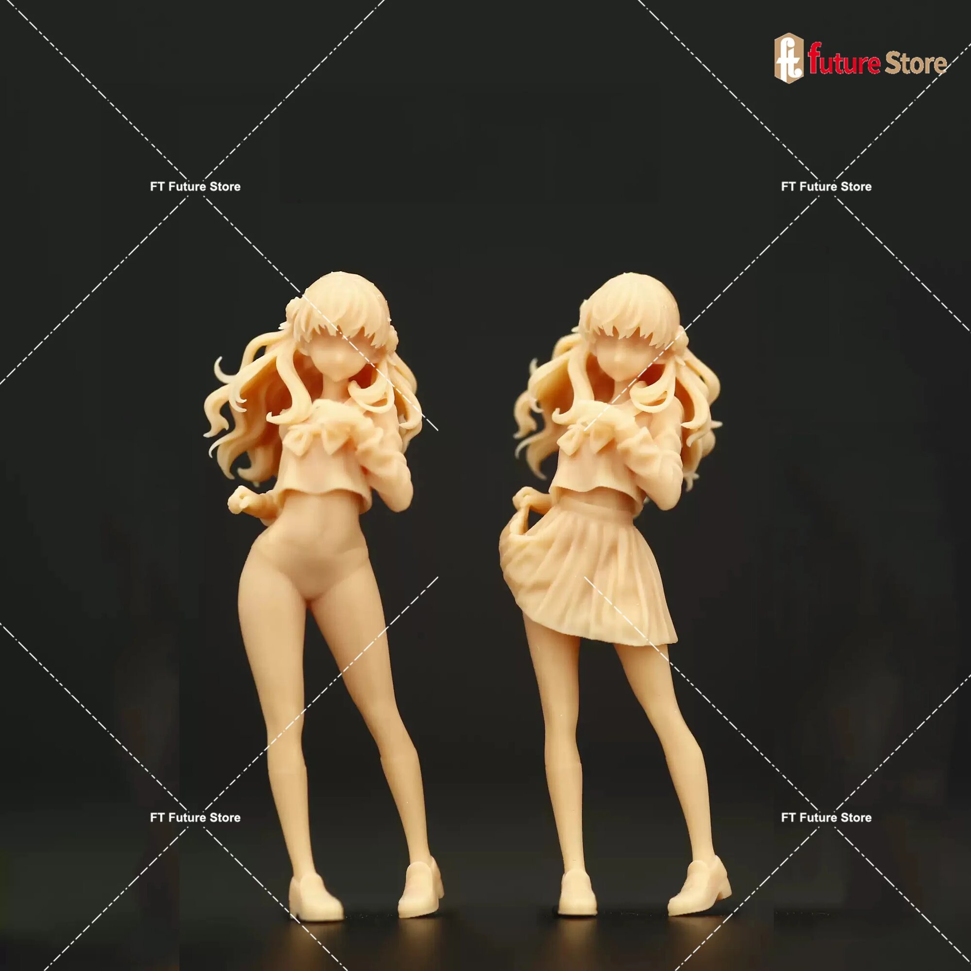 MAK Миниатюрные фигурки аниме-девушек 1/64, 1/43 29, Unpainted 1 43