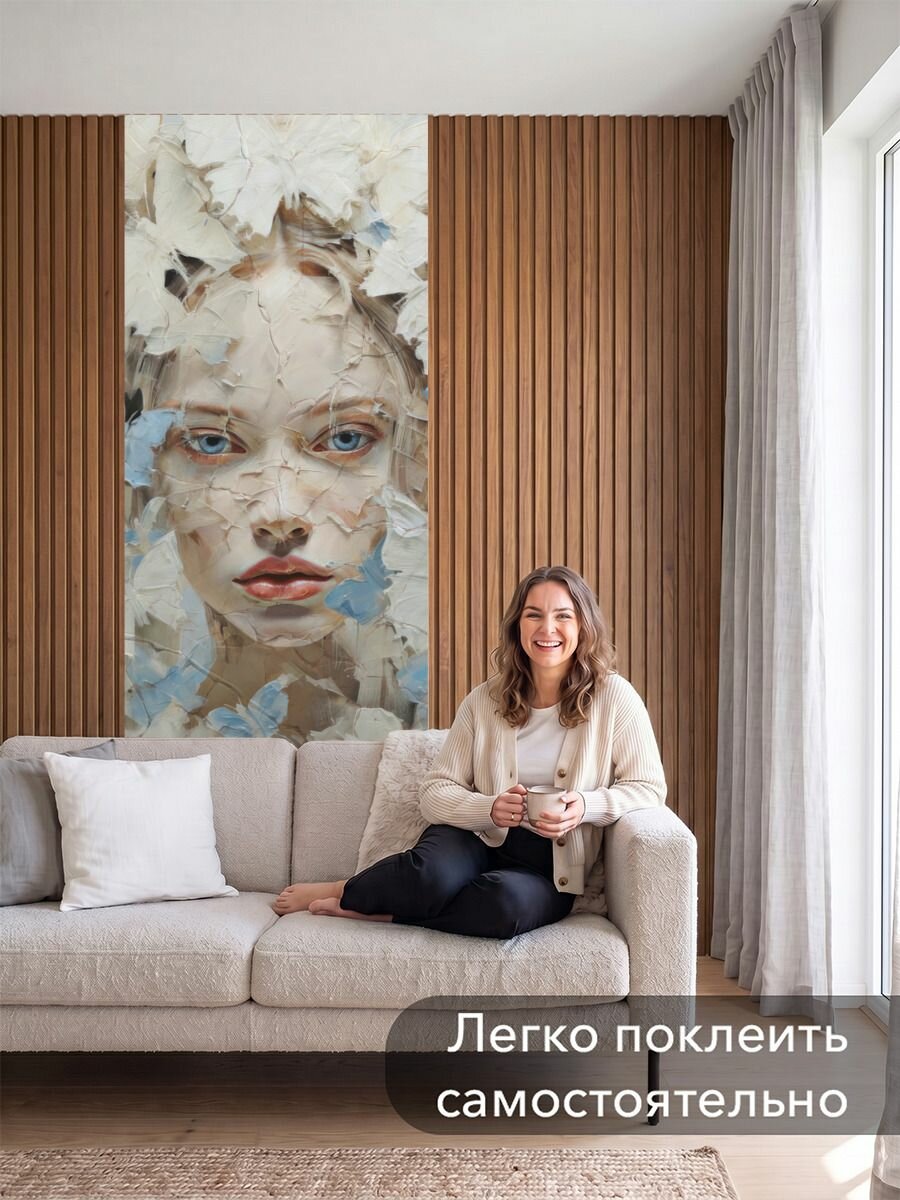 Фотообои на стену флизелиновые 3d Девушка 100х270 см — фото 1