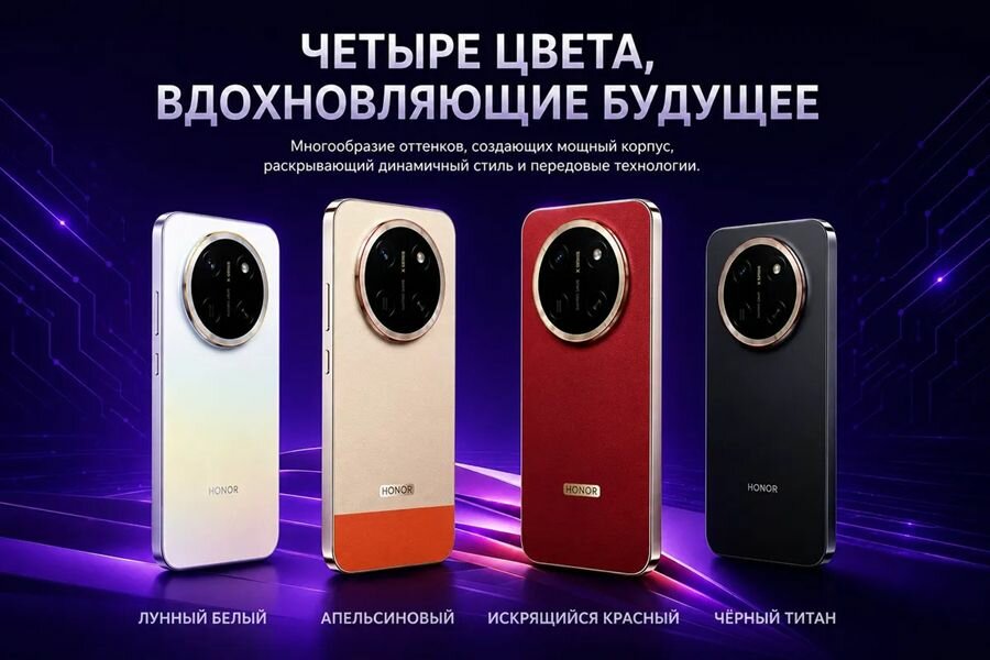 Honor Смартфон X80 Pro Max 8/256 черное, Snapdragon 6 Gen 5, AMOLED 120 Гц, 11000 мА·ч, Google Play, Русский язык — фото 1