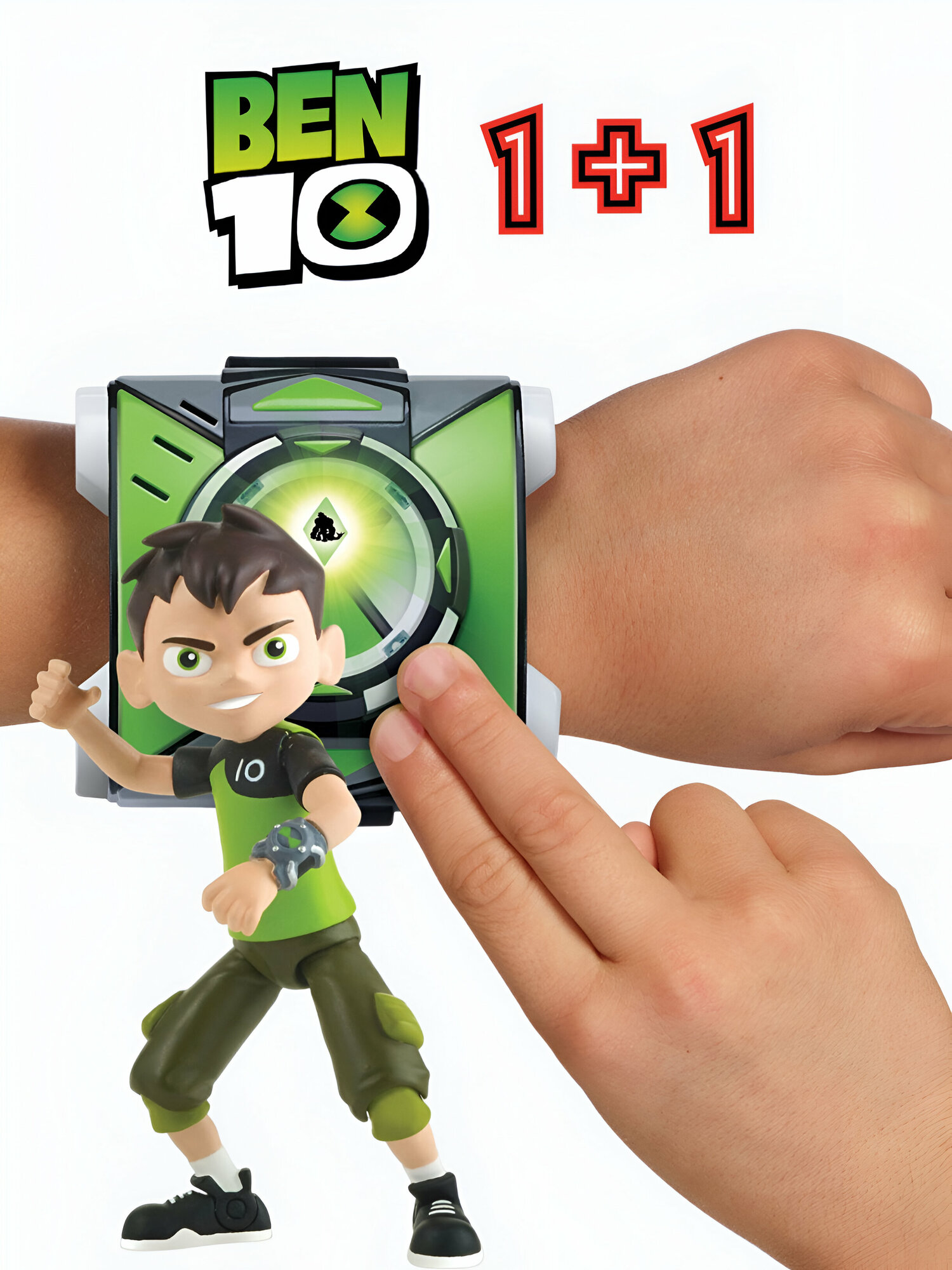 Часы Омнитрикс BEN 10 на русском языке + фигурка Бен 10 в подарок