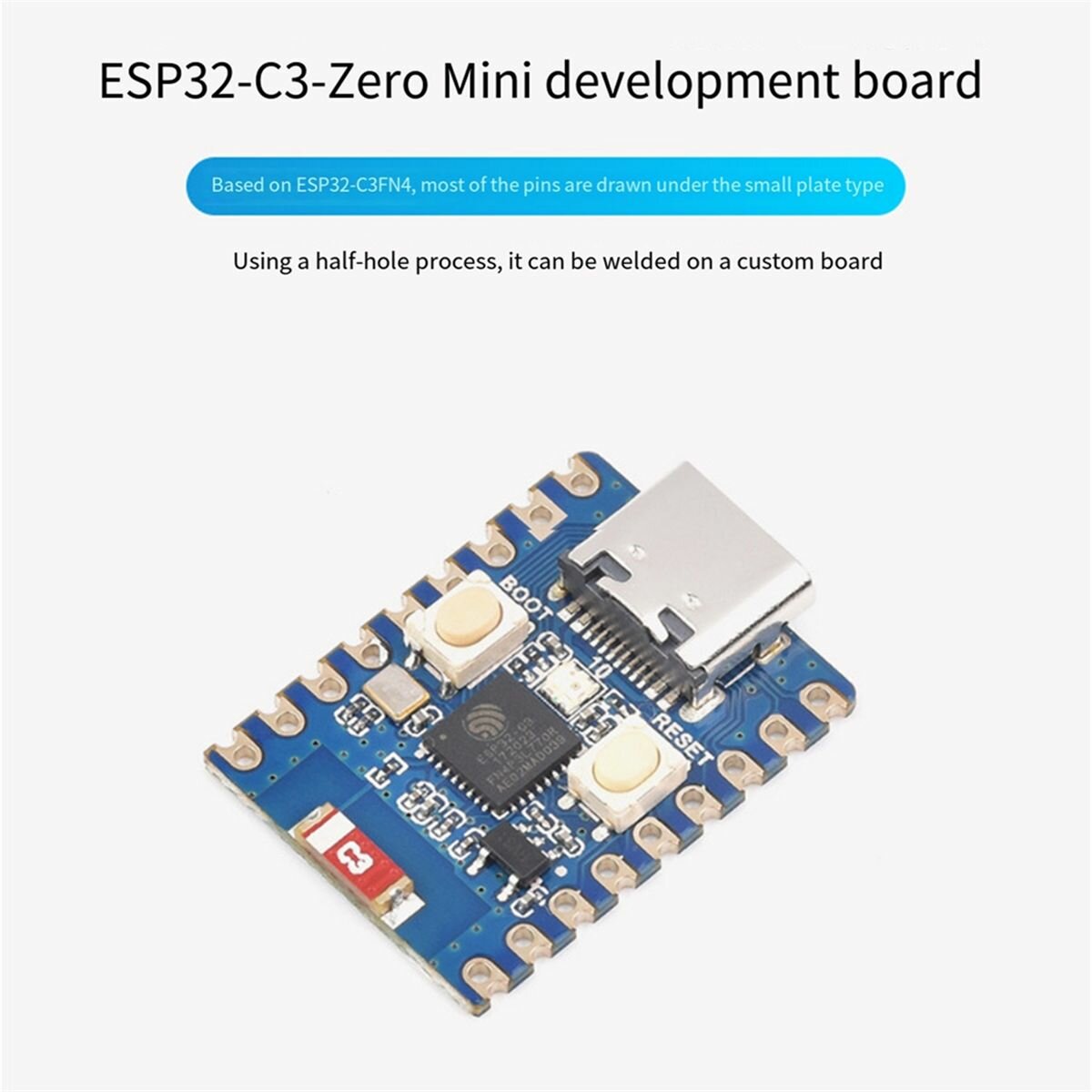 ESP32-S3-Zero Mini Development Board ESP32-C3FN Совместимость модуля WiFi Bluetooth RISC-V Embedded — фото 1
