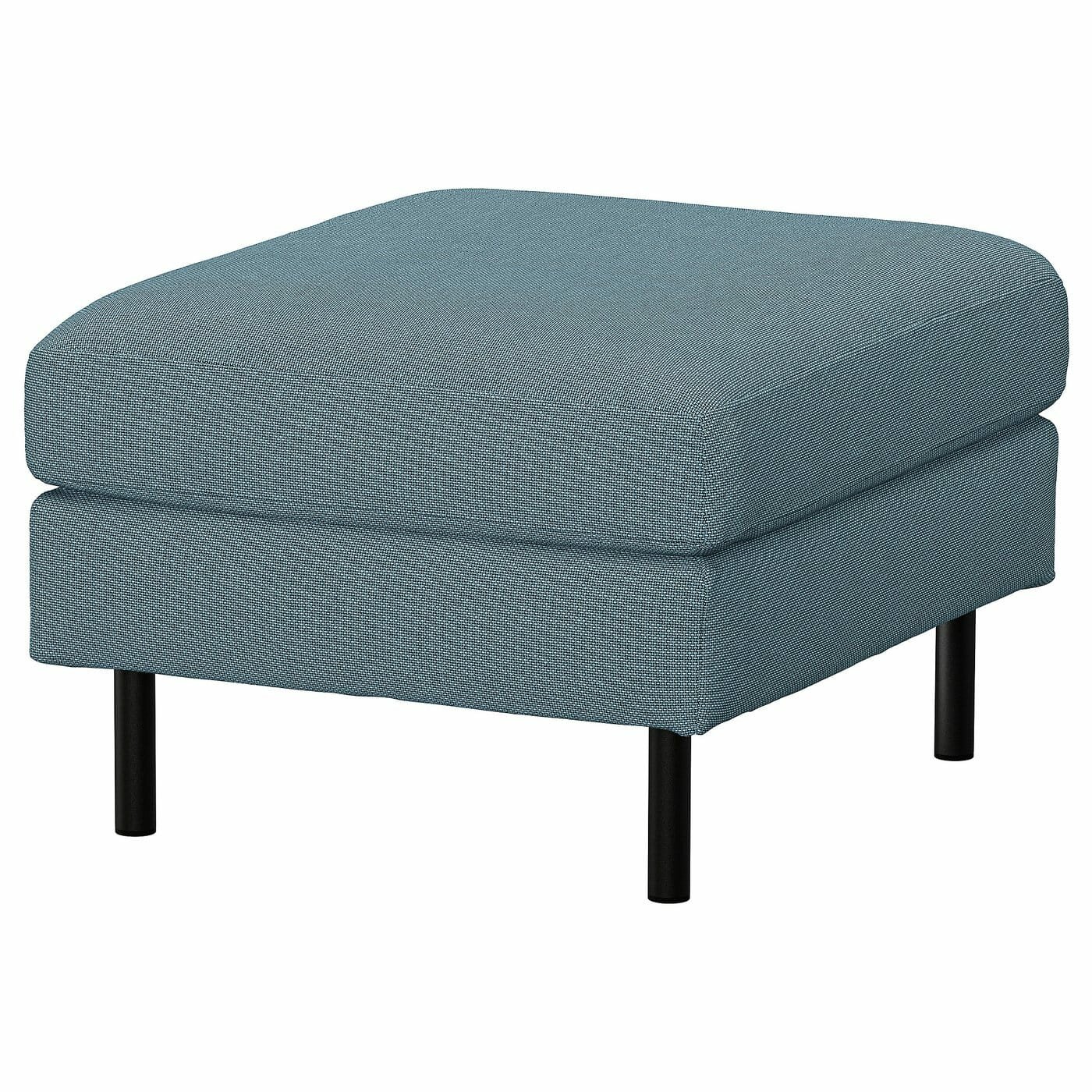 Пуф IKEA SALTSJ BADEN, темный серо-синий 796.226.66