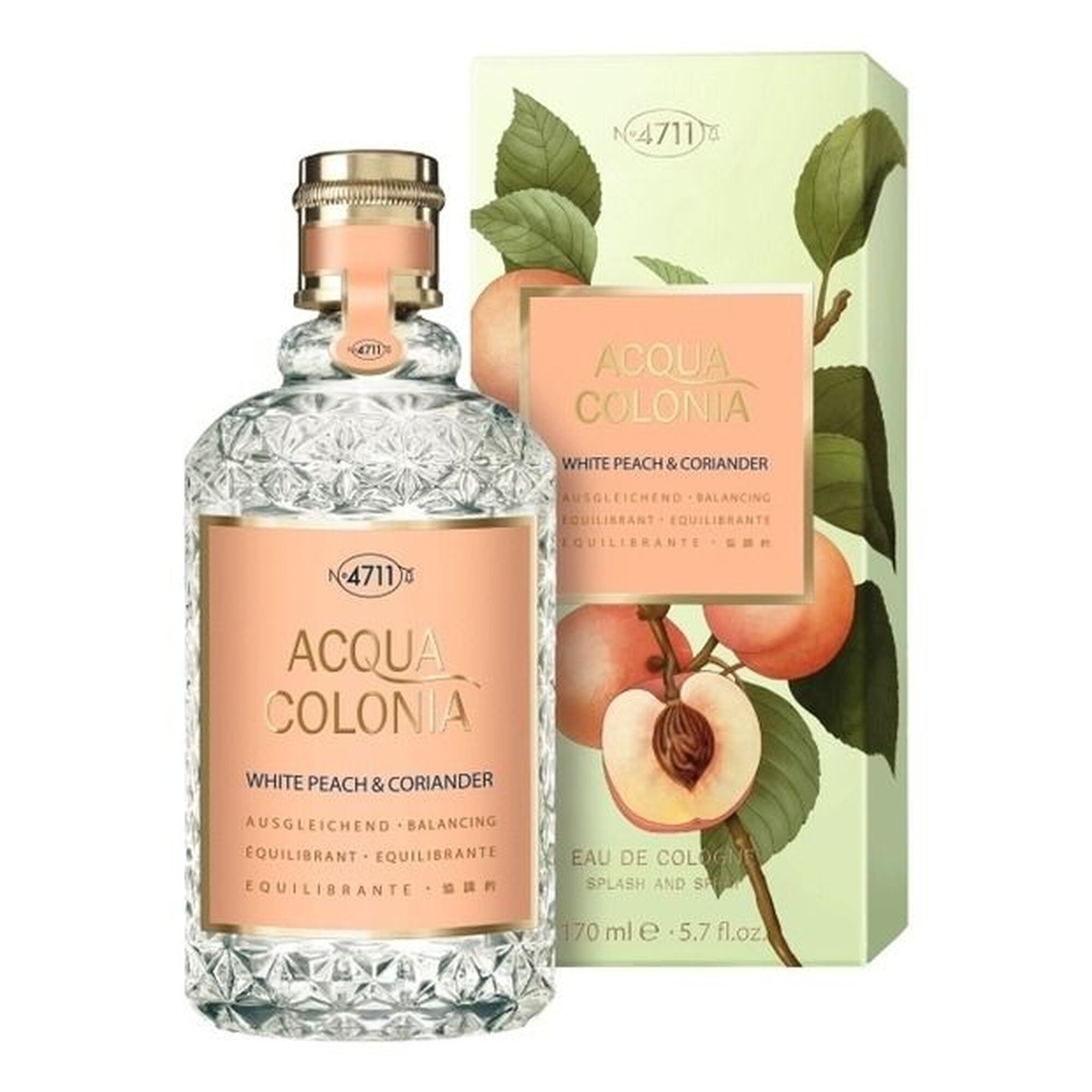Maurer & Wirtz 4711 Acqua Colonia White Peach & Coriander Одеколон унисекс 50 ml