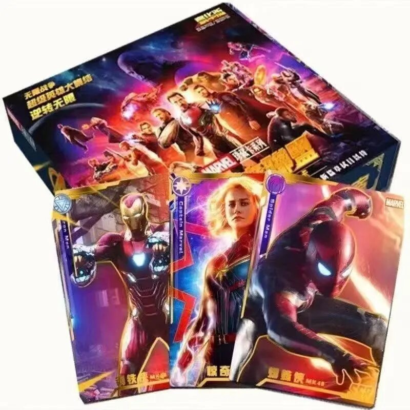Мстители коллекционные аниме карточки /The Avengers anime cards collectibles 5 packaging