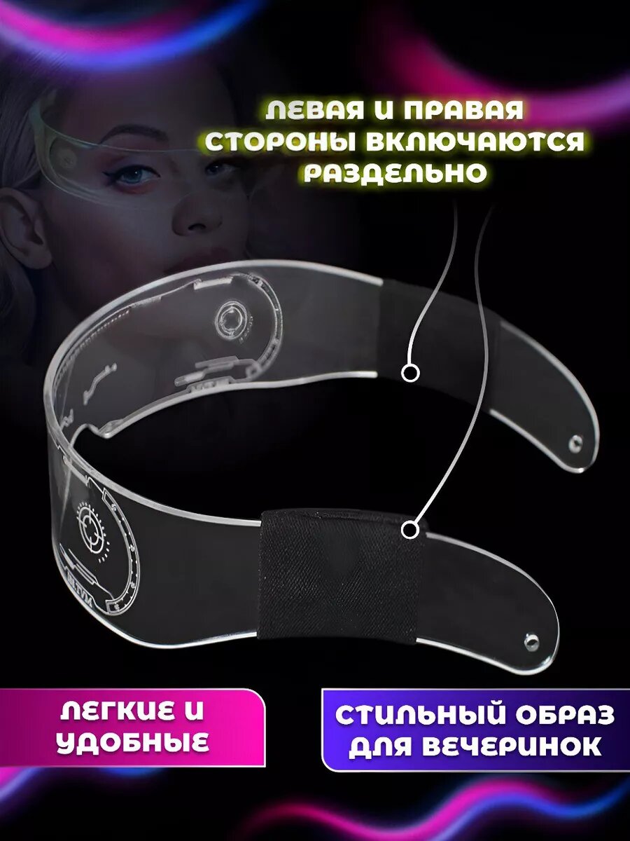 Неоновые очки — фото 1