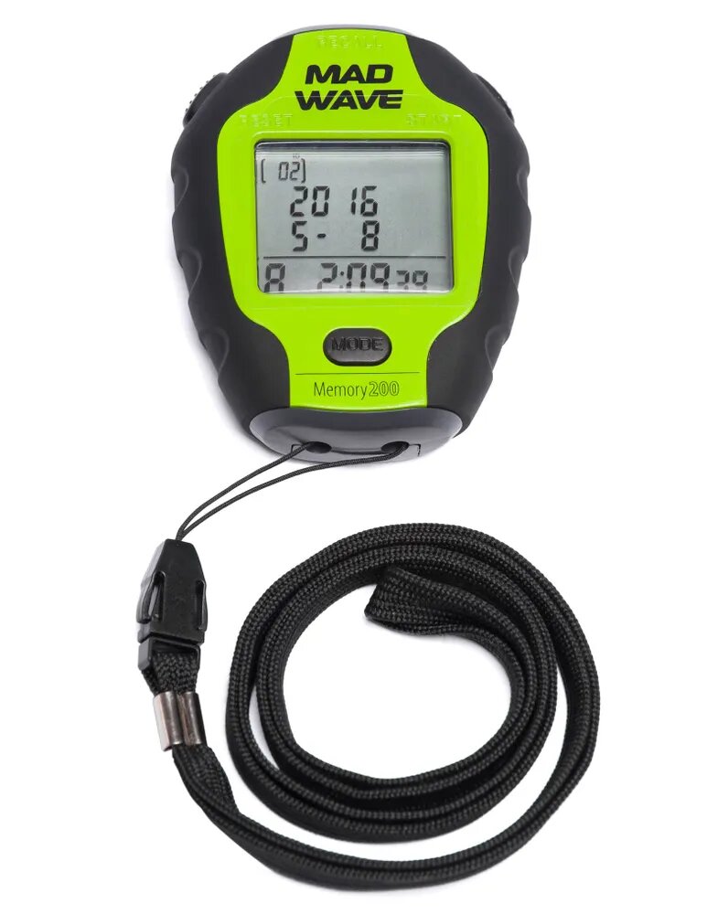 Секундомер Mad Wave Stopwatch 200 memory M1409 02 0 10W