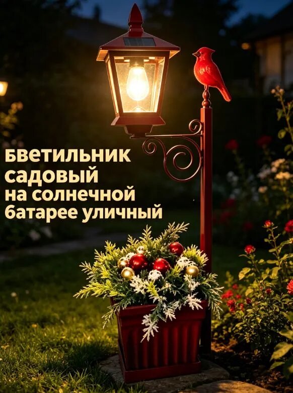 Вазон 0.8 л, 20 см, 1 шт, цвет красный