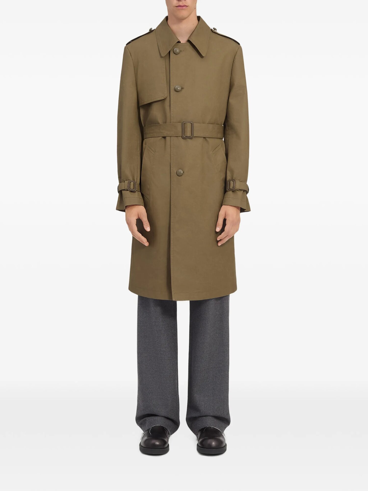 Пальто MM6 Coated cotton trench coat, размер 44 — фото 1