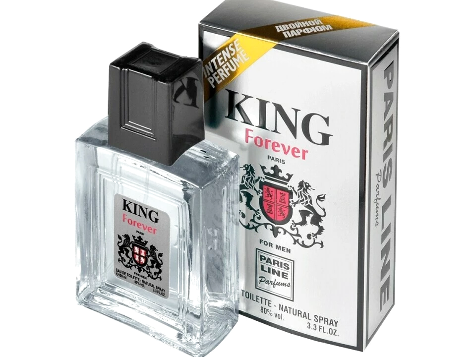 Парфюм для мужчин Paris Line Parfums King Forever 100 мл / Пари Лайн Парфамс Кинг Форевер
