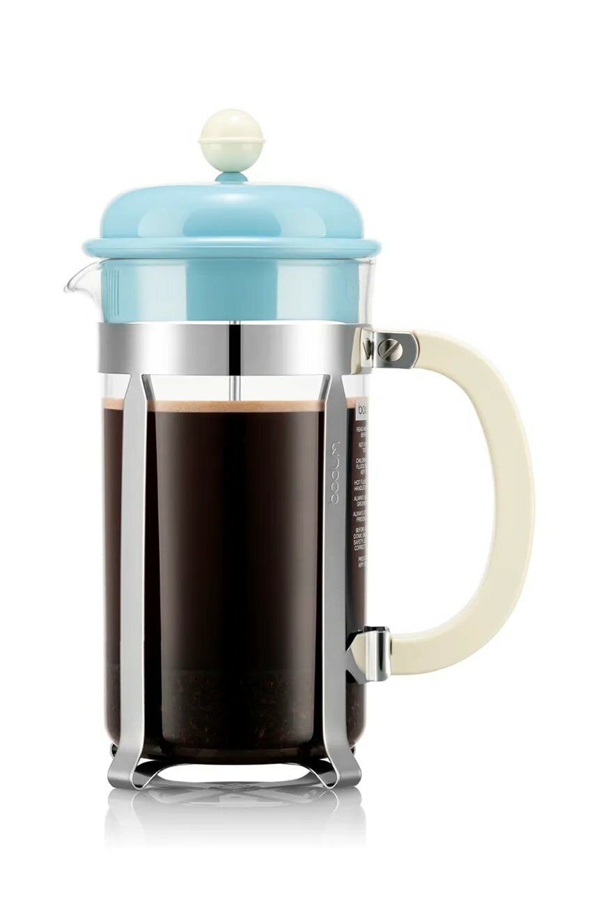 Френч-пресс кофеварка Bodum Caffettiera, объем 1 л, цвет голубой - 1918-760-761