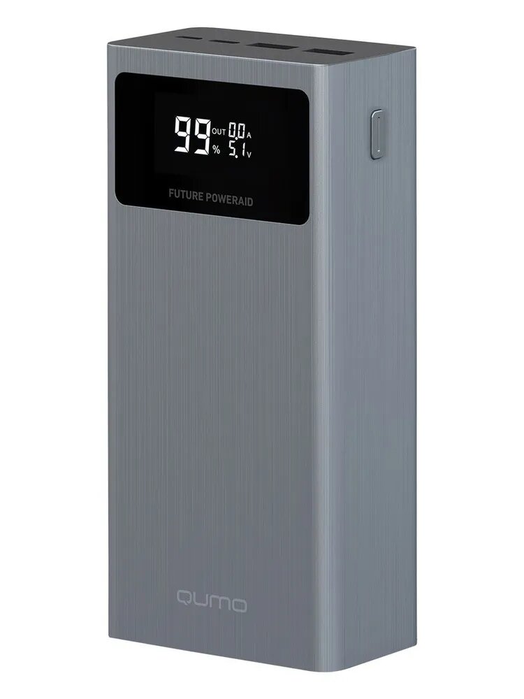 Внешний аккумулятор QUMO Future PowerAid 30000mAh, серый