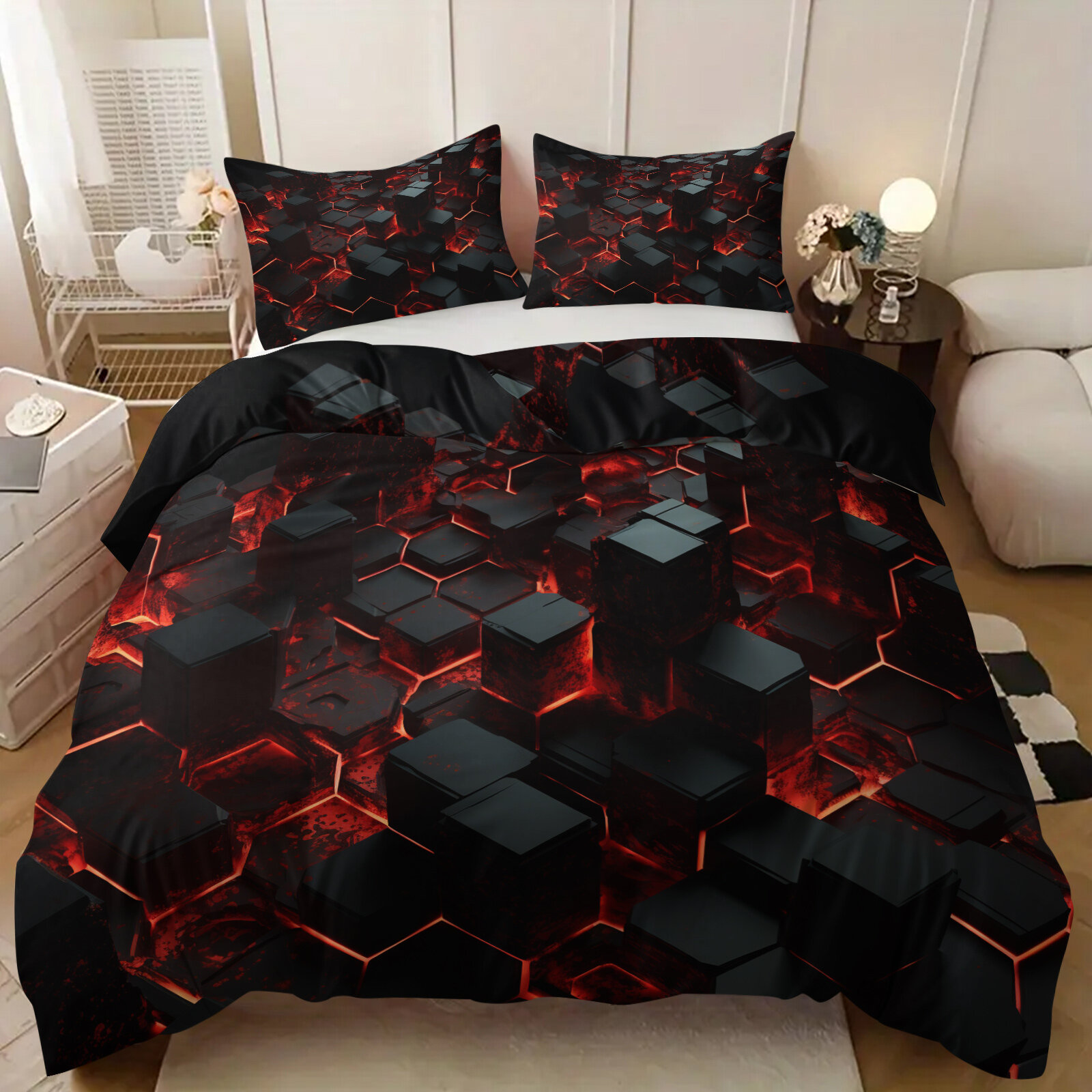 Комплект постельного белья 3 предмета 145x210cm Геометрия Мальчика Mикрофибра,2 наволочки 70х70