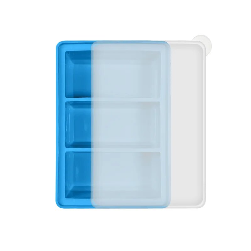 Силиконовые формы для льда 3 больших кубика A-Blue