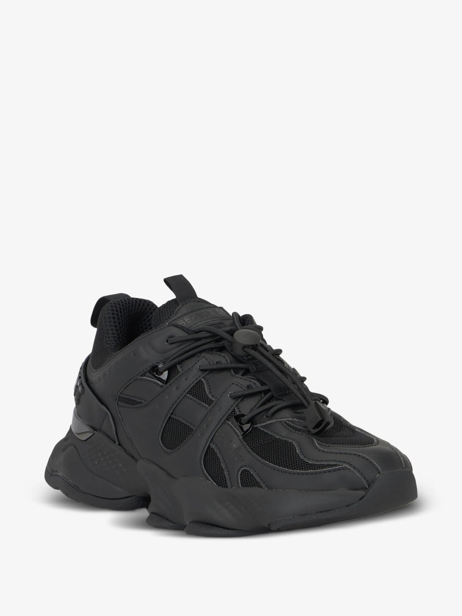 Кроссовки PLEIN SPORT Runner Beast X-01 panelled sneakers, размер 39, черный — фото 1