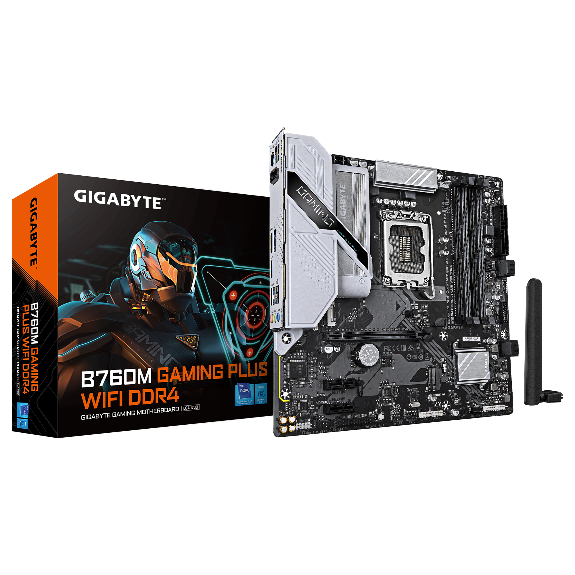 Материнская плата Gigabyte B760M GAMING PLUS WIFI DDR4, mATX, RTL