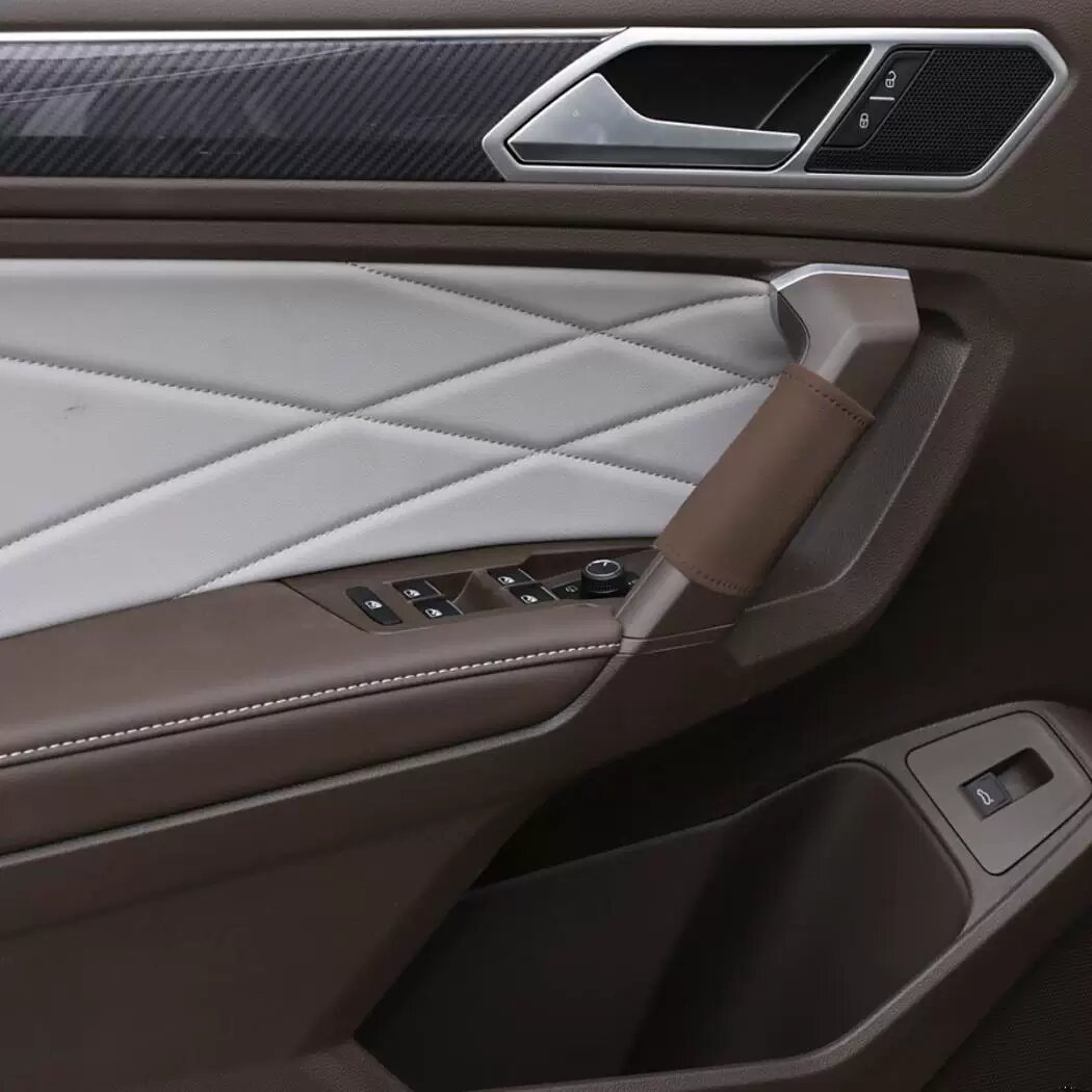 Набор защитных накладок для ручки двери Volkswagen Tiguan 2018-2024, коричневый, 4 шт.