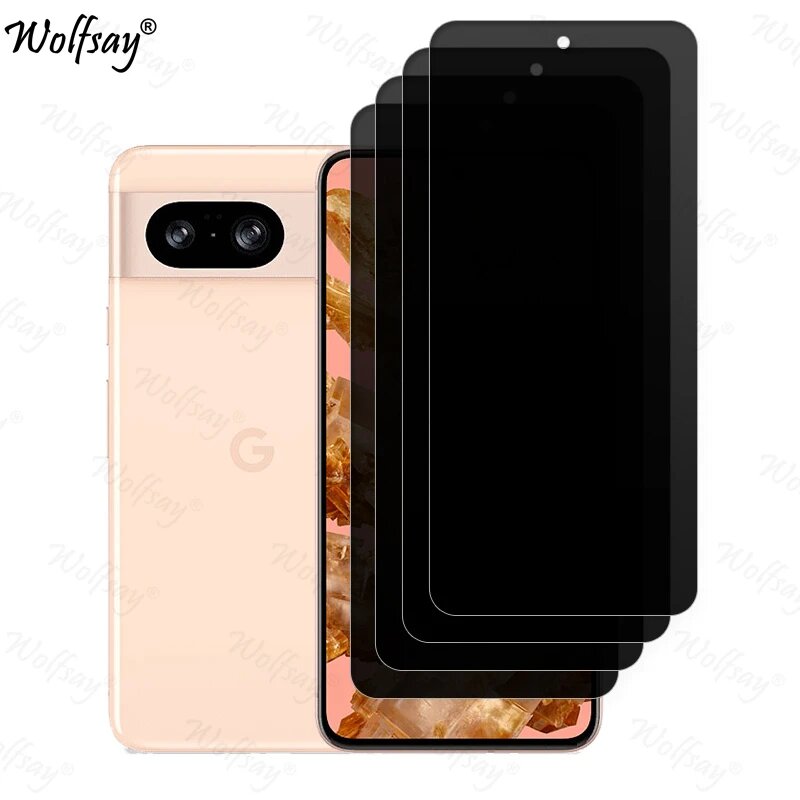 Защитное антишпионское стекло для Google Pixel 8, комплект