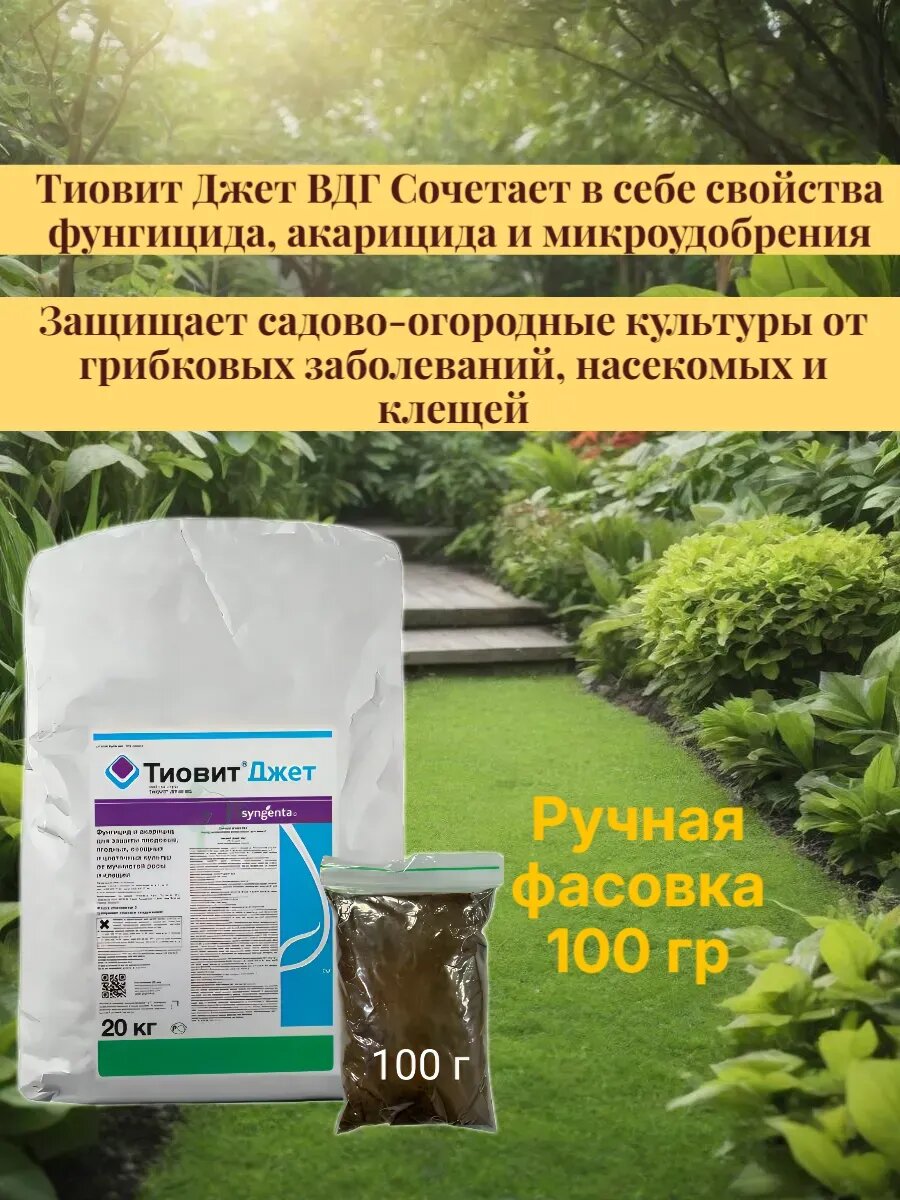 Тиовит джет от болезней и паутинного клеща 100 гр. фасовка