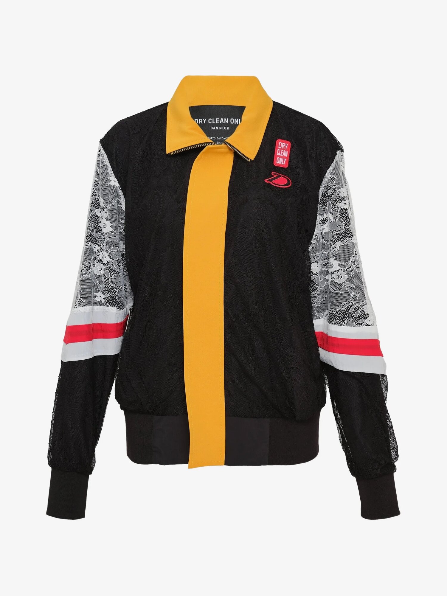 Куртка Lace-panelled varsity jacket