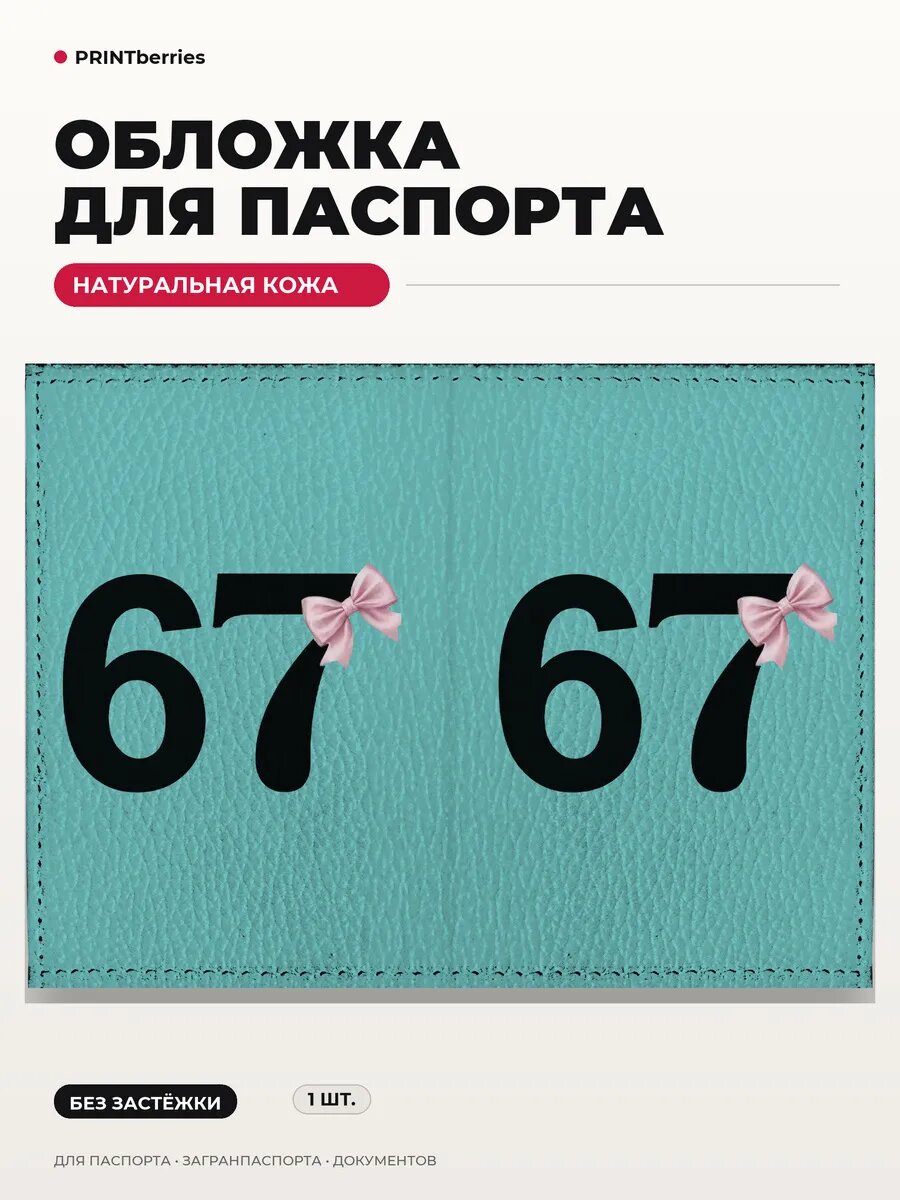 Обложка для паспорта PRINTBERRIES