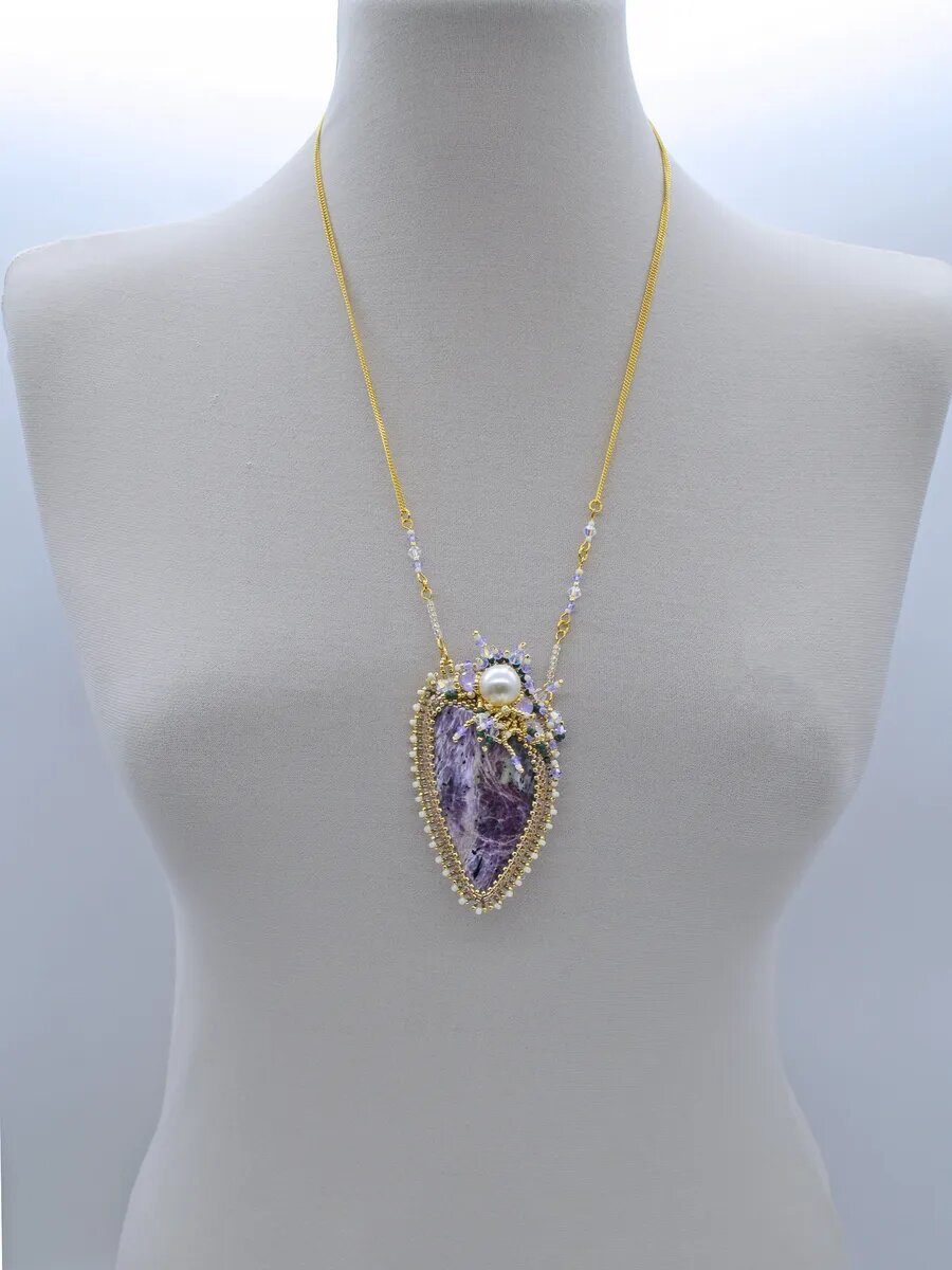 Колье, кристаллы Swarovski