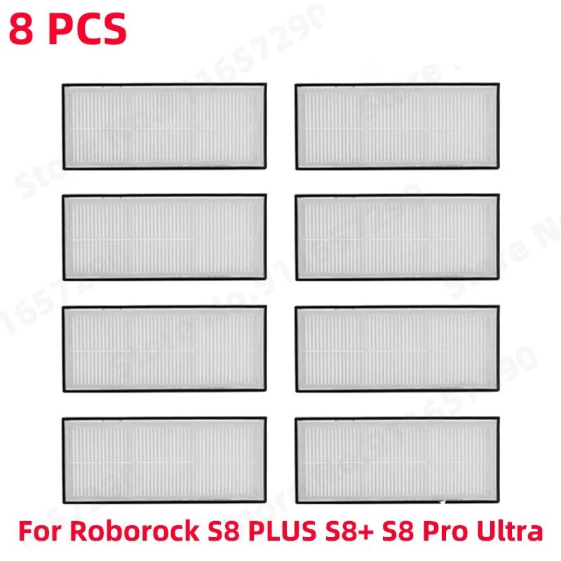 Фильтры для Roborock S8 PLUS S8+ S8 Pro Ultra, 8 шт, Filter X8