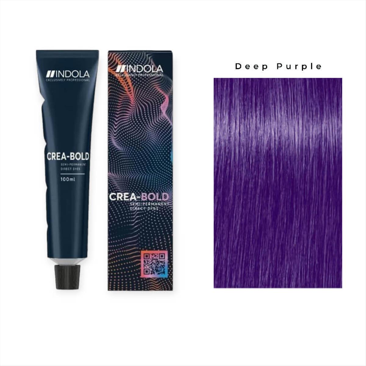 Indola Crea-Bold DEEP PURPLE Полуперманентная тонирующая крем-краска для волос 100мл