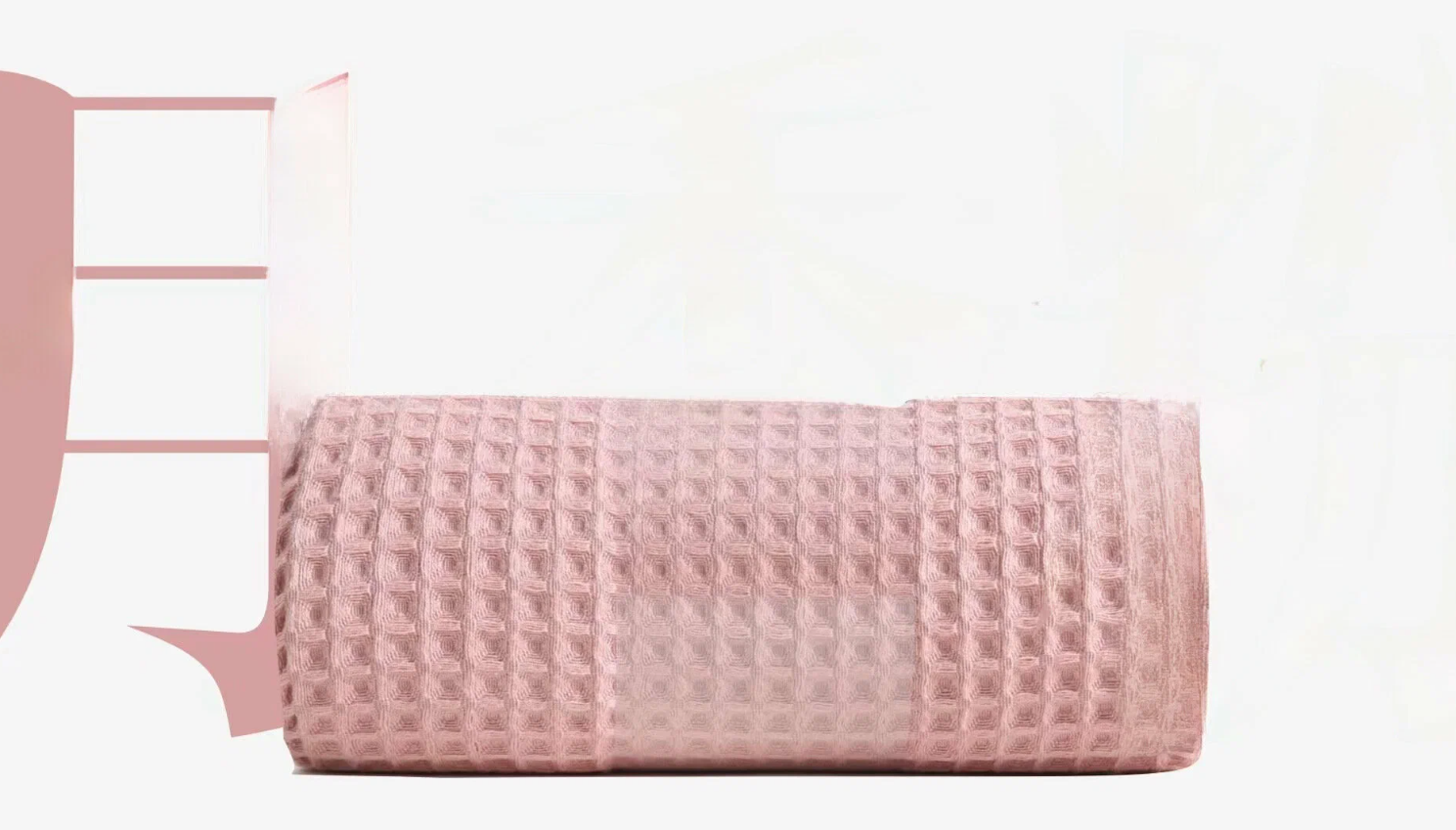 Полотенце GOOZONE, хлопок, банное, 180 см x 90 см, лунно-розовое