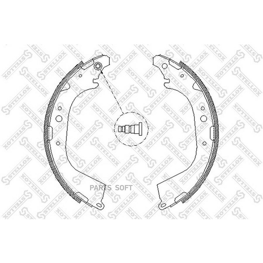 STELLOX 661101SX 661 101-SX колодки барабанные!\ Haval, Toyota 4Runner all 87>/Hiace 89>