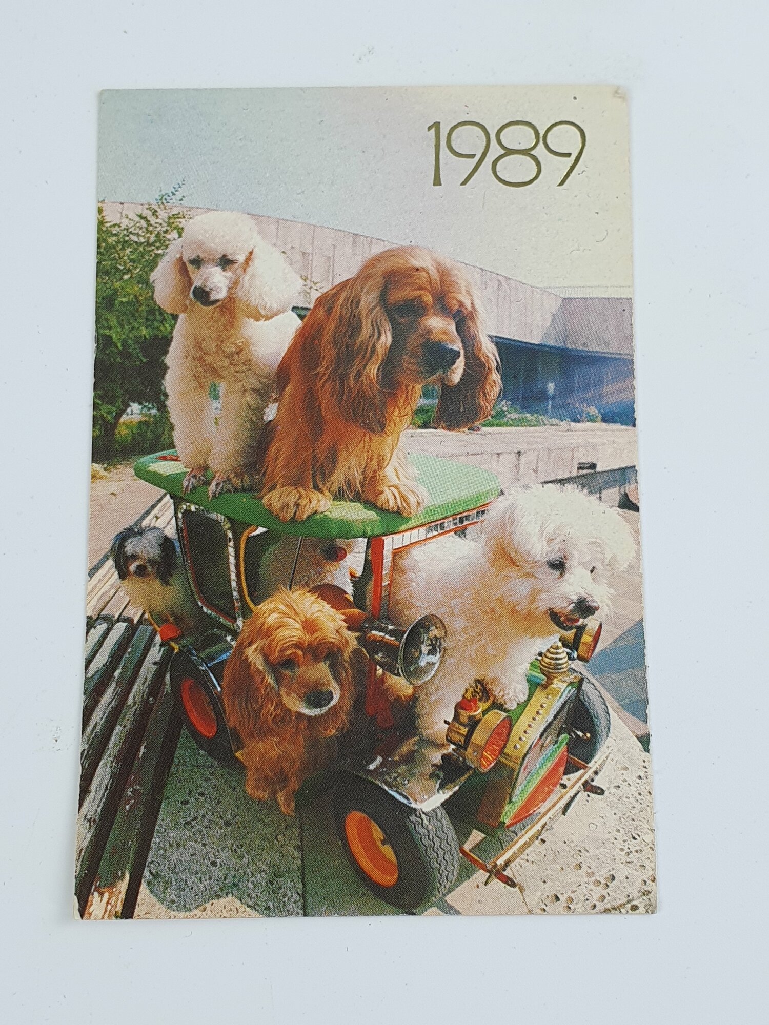 Винтажный карманный календарик СССР 1989