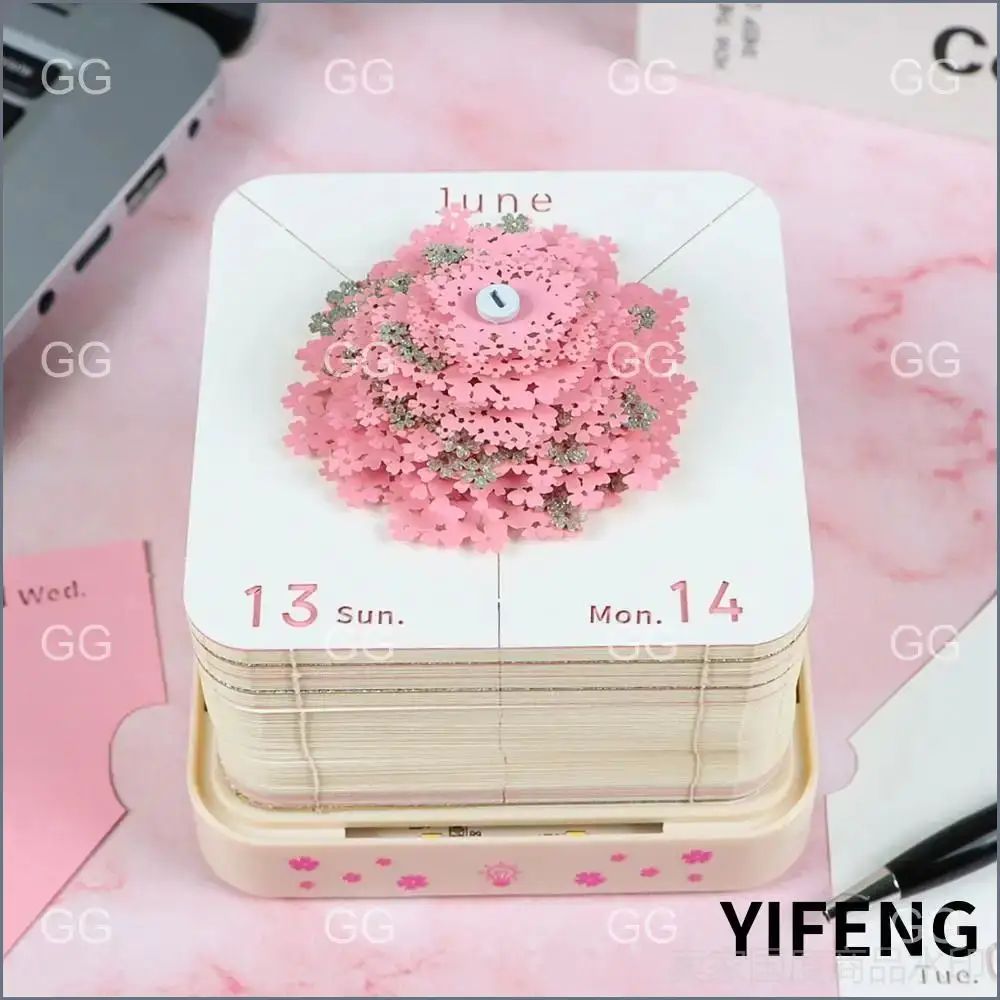 Декоративный календарь Сакура, с сенсорным освещением