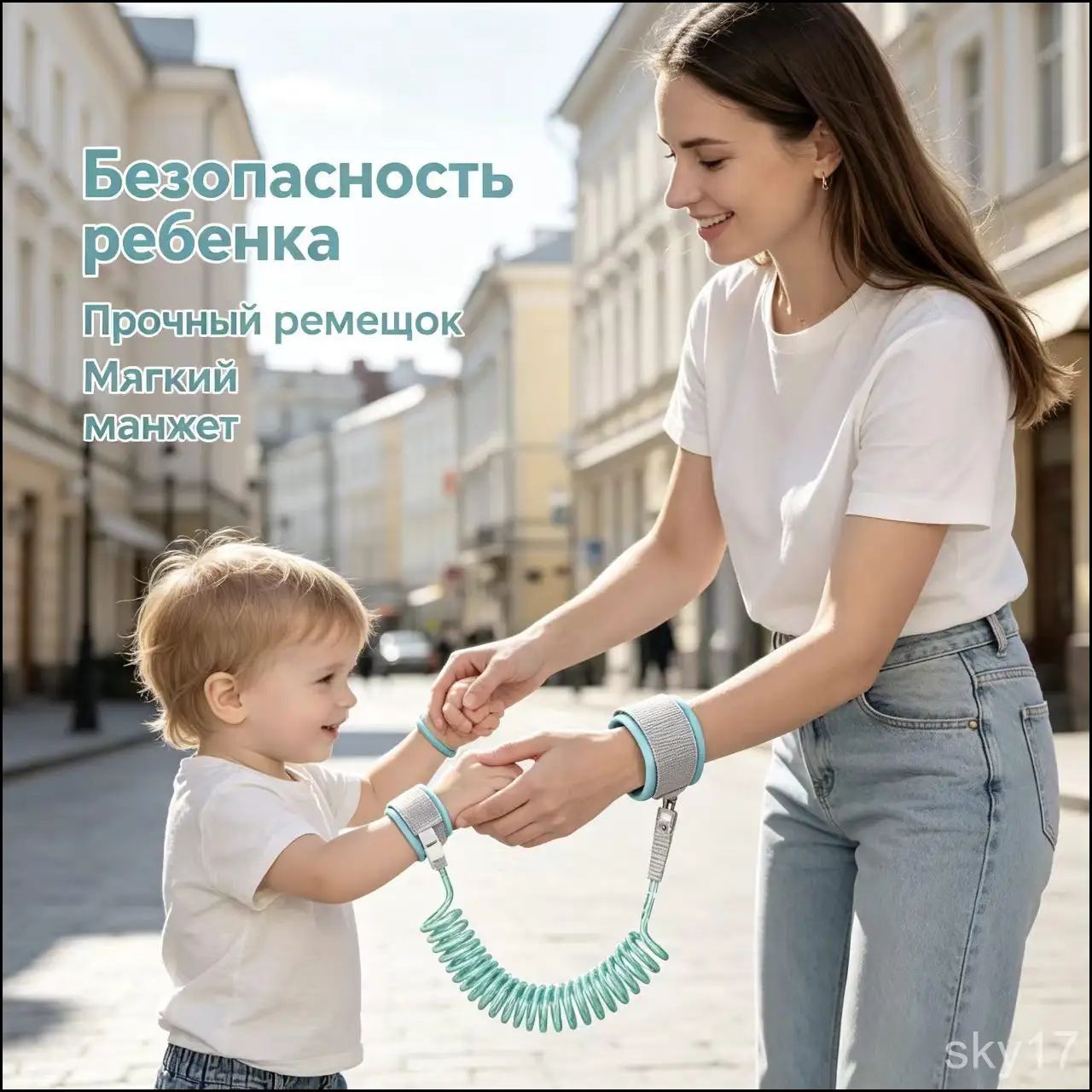 Вожжи-поводок для детей с замком, длина 2 метра