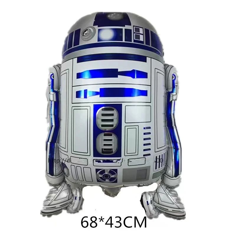 Алюминиевые шары в мультяшном стиле инопланетян Star Wars, украшения на день рождения для мальчиков и девочек, аксессуары для вечеринки