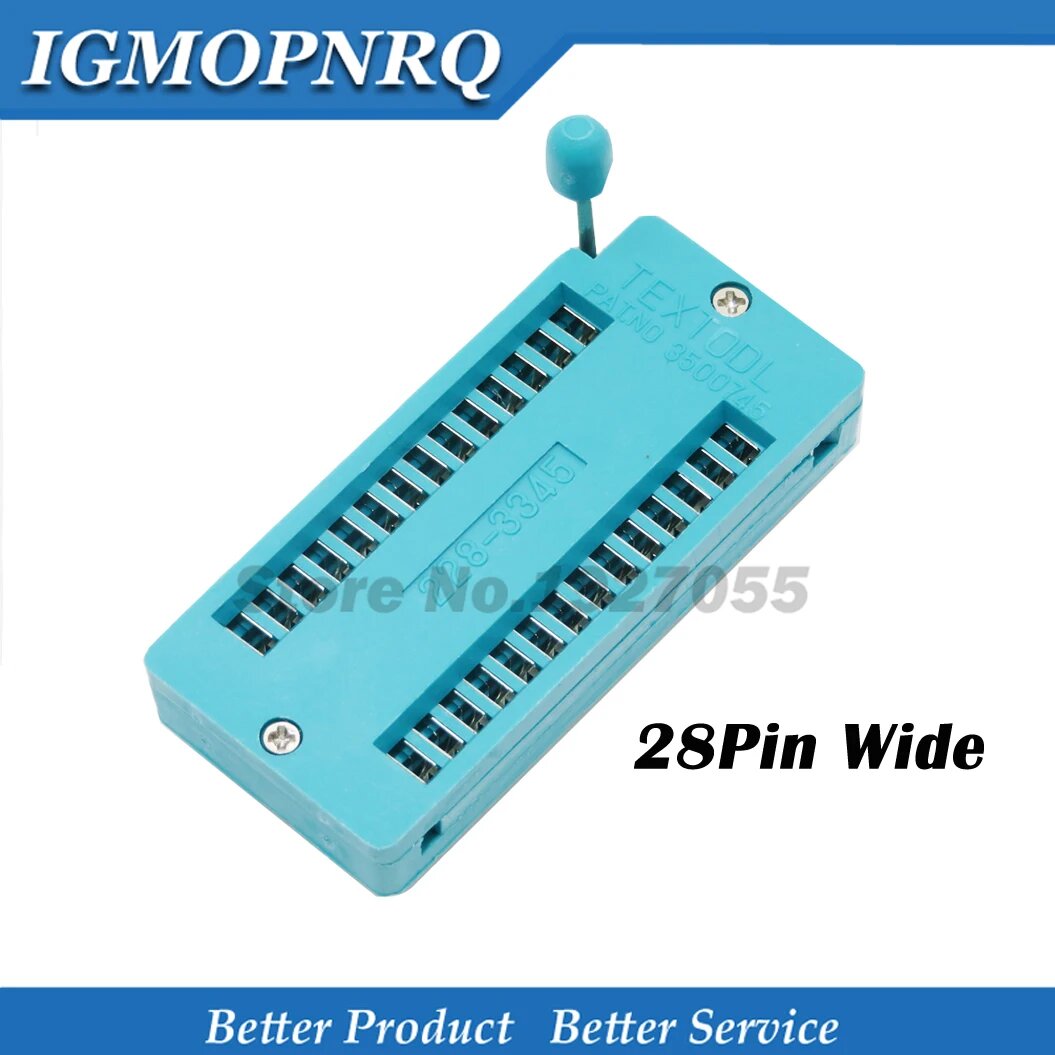 Зеленый IC test socket 28Pin Wide