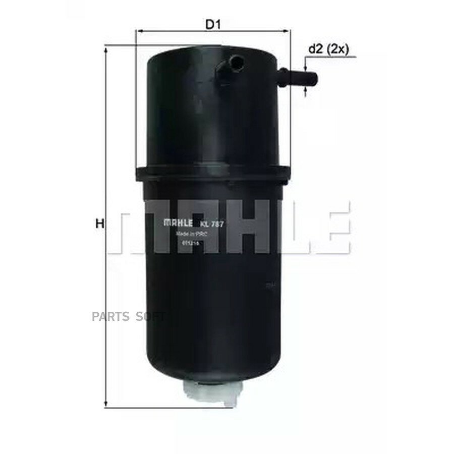 KL787 (MAHLE) VW AMAROK 2.0 BiTDI 10- от официального дистрибьютора, MAHLE, артикул KL787