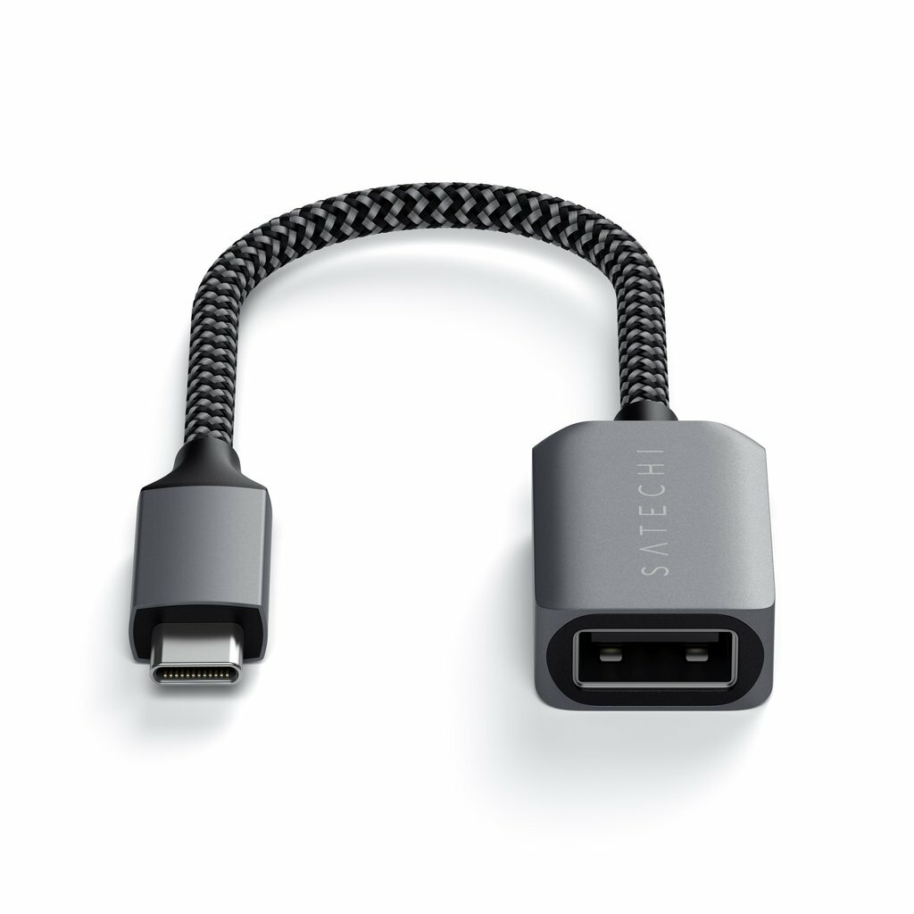 Переходник (адаптер) Satechi USB Type-C to USB 3.0 Adapter, Серый (ST-UCATCM)