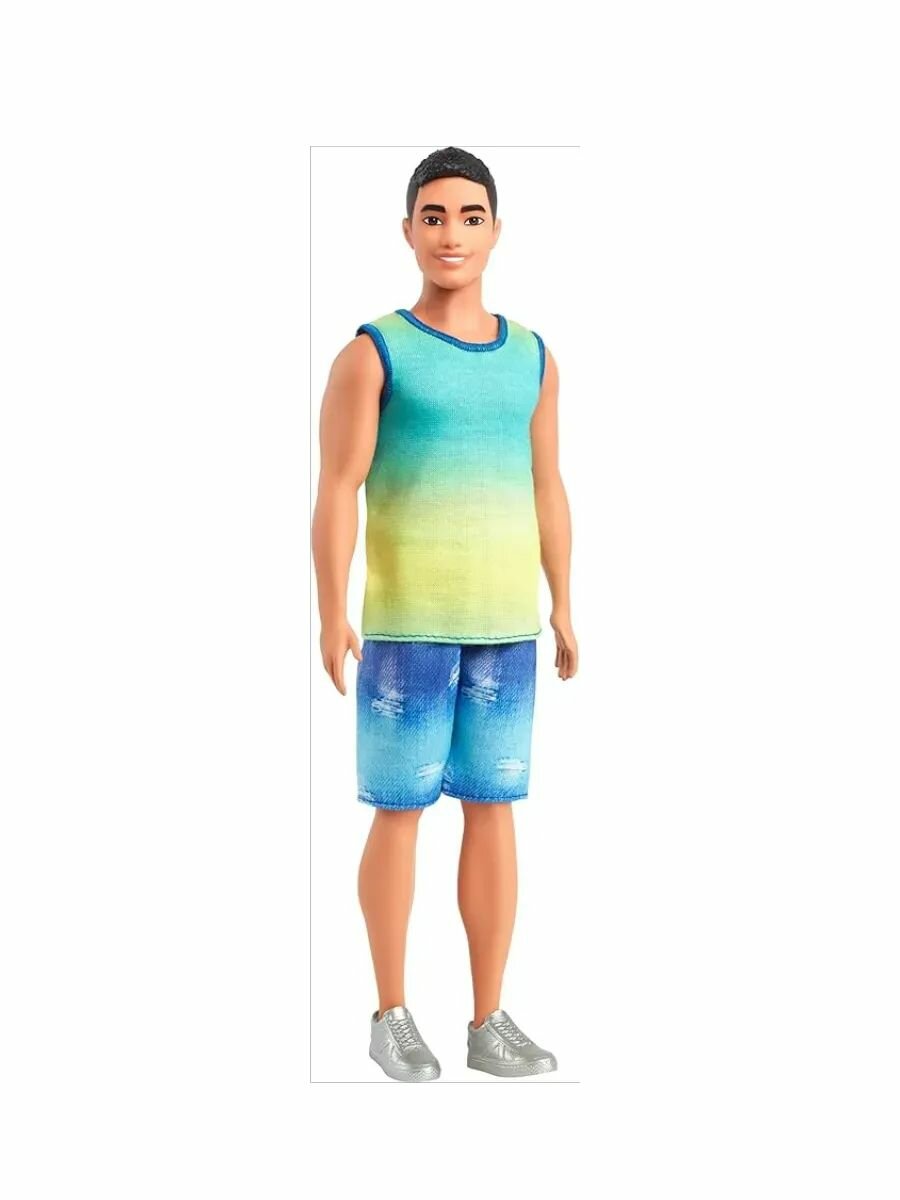 Кукла Ken Barbie Fashionistas HYV00 в голубой майке