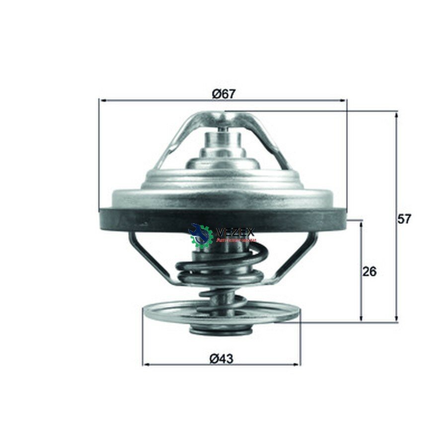 MAHLE TX15883 термостат!83°C\ MAN TGA/TGL/TGM/TGS/TGX