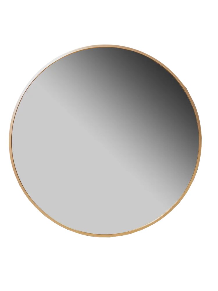Зеркало круглое Silver Mirrors Selena 60 60 см, в золотой раме, зеркало настенное в ванную, в современном стиле