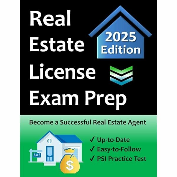 National Real Estate Salesperson License Exam Prep: Everything You Need to Become a Real Estate Agent → Study Guide, Math Calculations, Practice Test Similar to Exam, Term Dictionary & More!，Reprinted paperback book