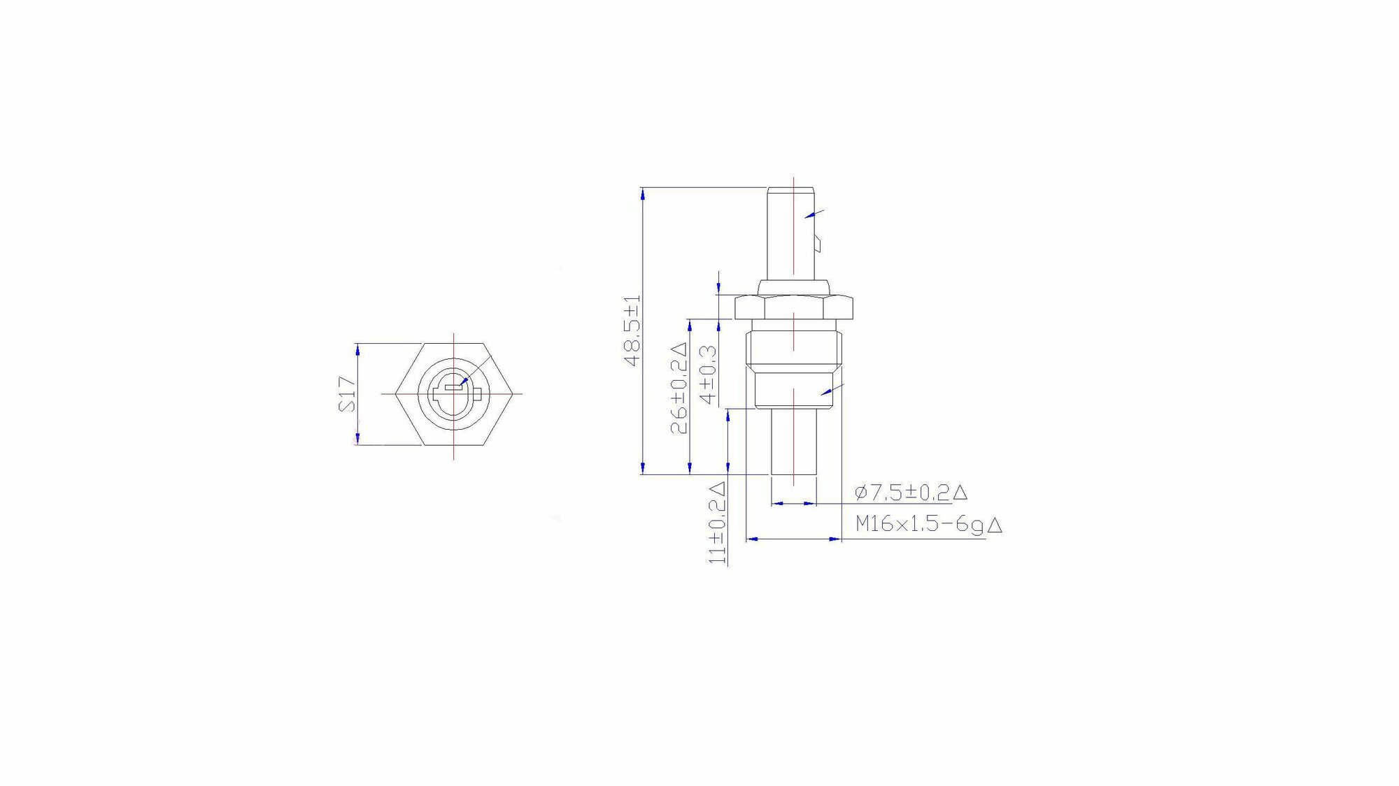 Датчик температуры ОЖ Toyota RAV4 (XA10) 94-, Camry (XV10, XV20) 91-, LC Prado 120 02-