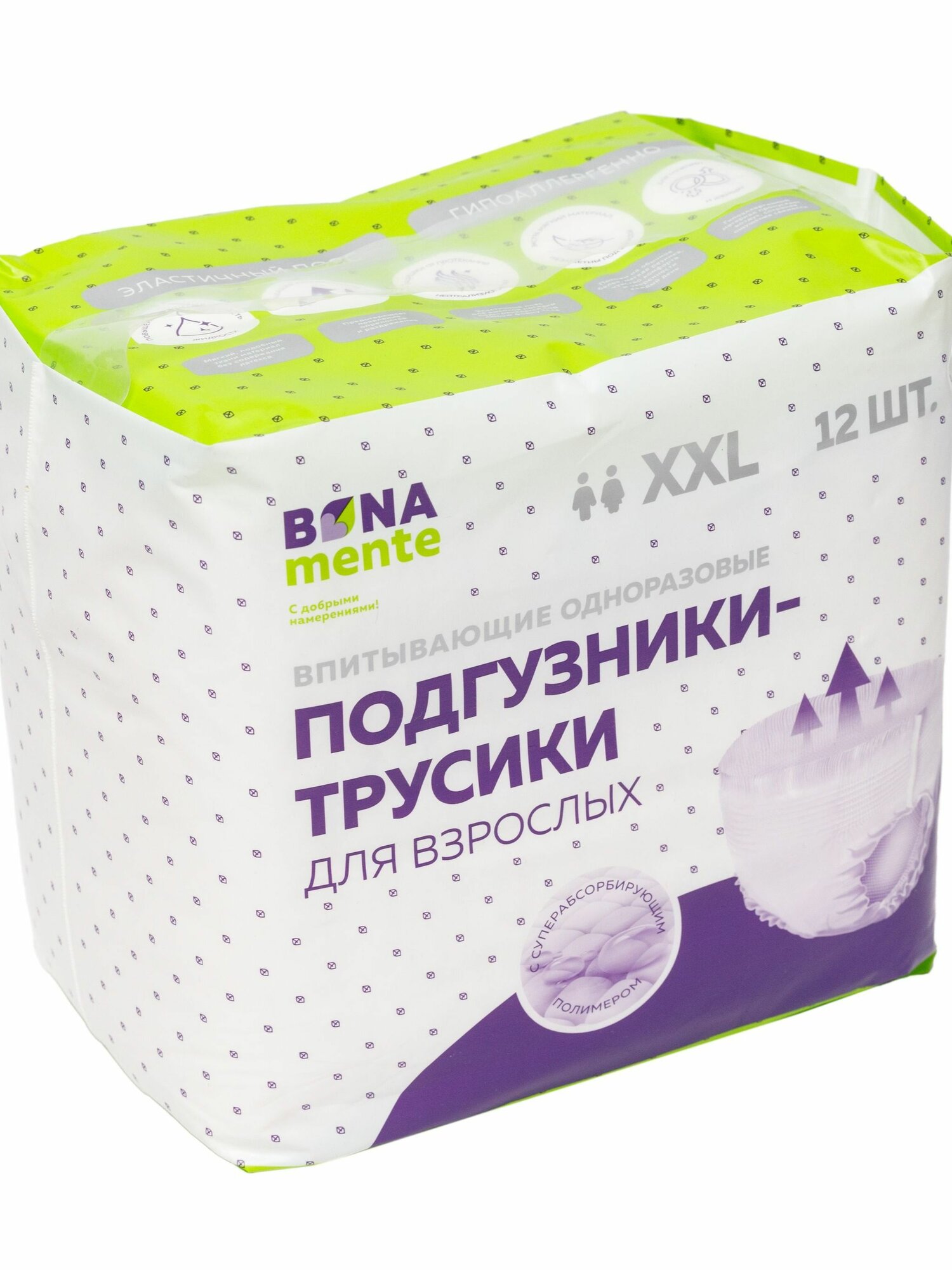 Подгузники-трусы для взрослых Bona Mente! XXL №12
