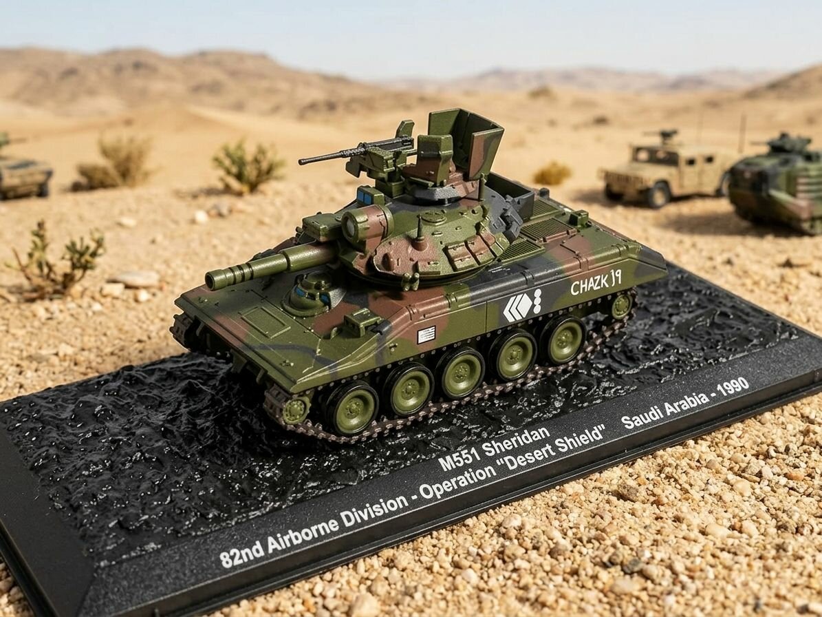 Модель танка 1 72 M551 Sheridan 1990