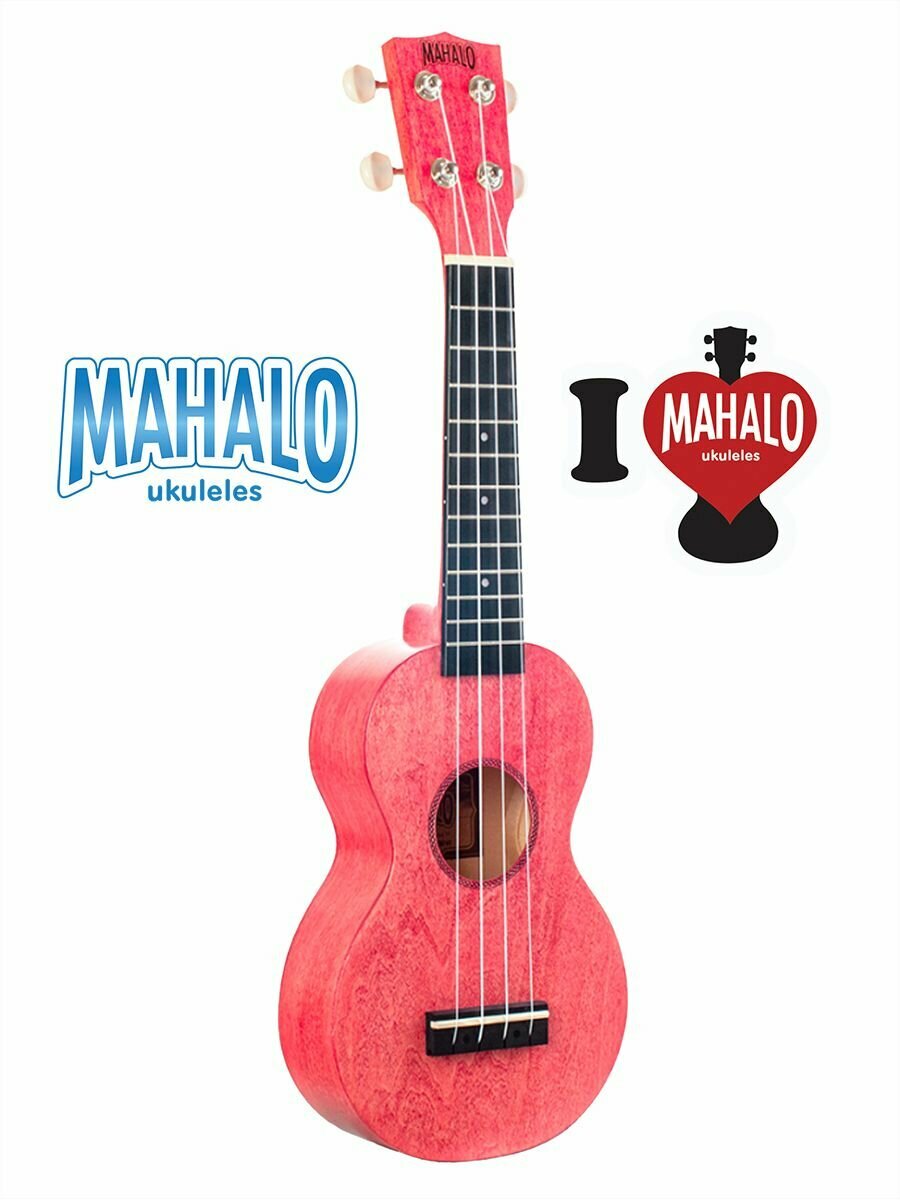 Mahalo ML1CP Укулеле сопрано с чехлом, цвет розовый коралл ML1CP