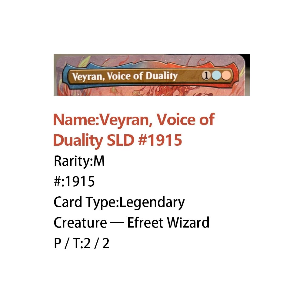 Veyran, Voice of Duality SLD #1915, M
