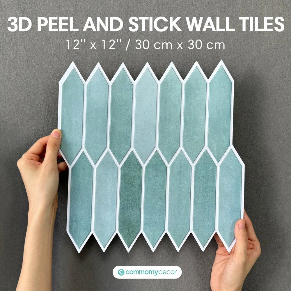 3D-наклейки для стены ПВХ Белый, 10PCS, Light Cream — фото 1