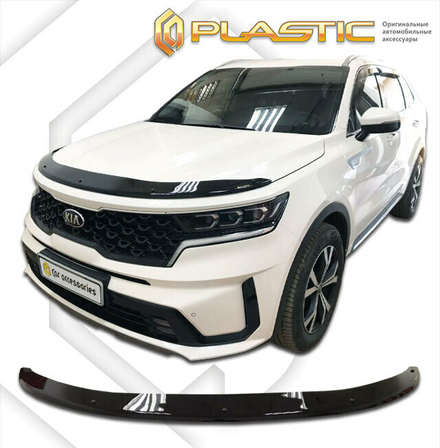 Дефлектор капота Kia Sorento IV поколение, джип/suv 5 дв, рынок РФ 2020 - 2022