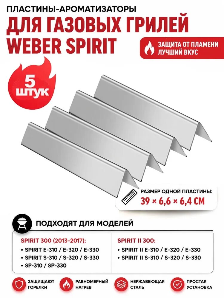 7636 Пластина испарителя для барбекю, запчасти для гриля Weber, изолирующая пластина для грилей Weber Spirit I& II и GS4 300 Series