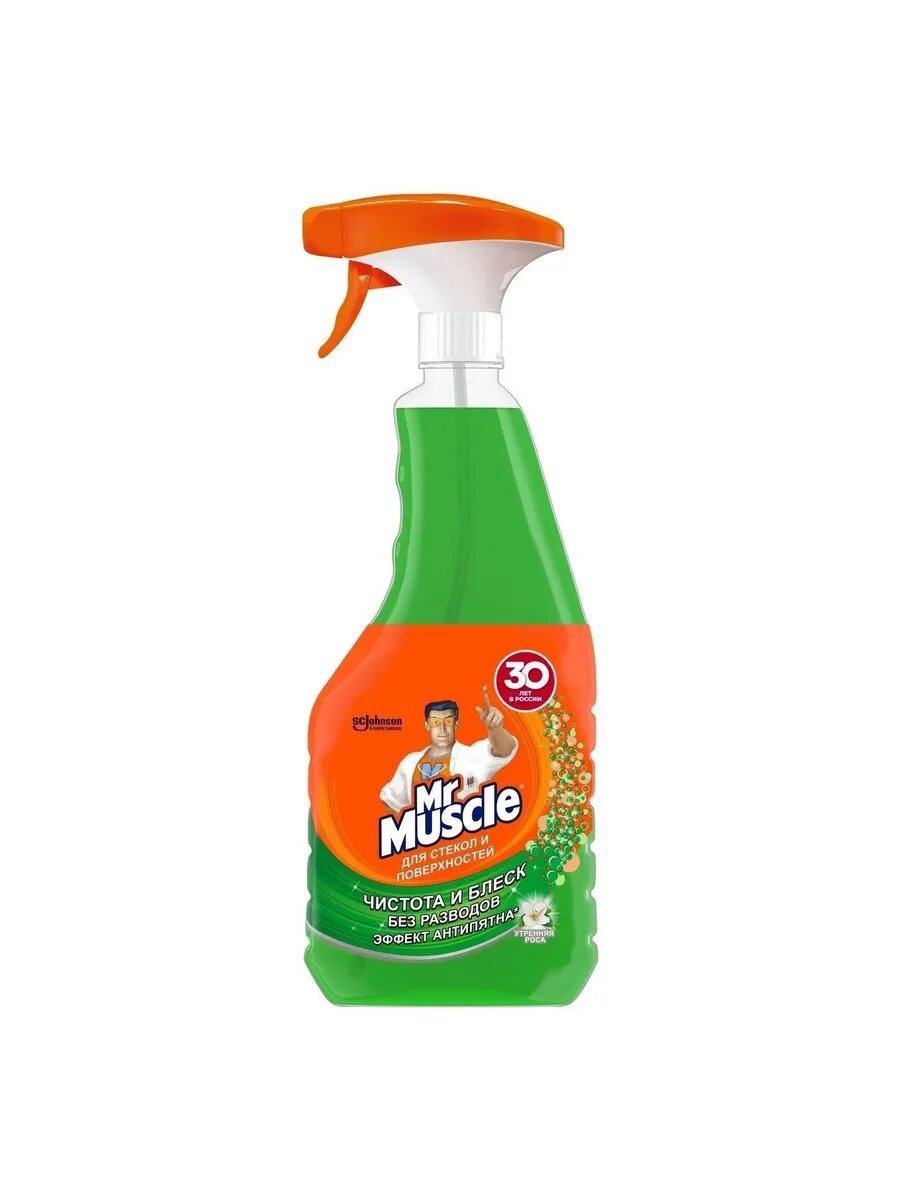 Жидкость Mr. Muscle Утренняя роса для стекол и поверхностей