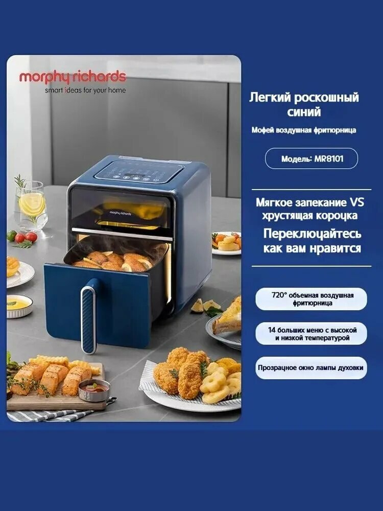 Morphy Richards Аэрогриль 13WJH024-340-50-10B, светло-синий